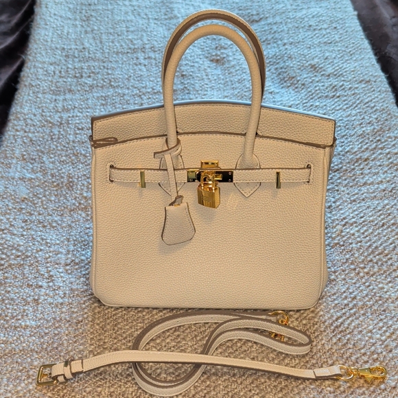 Bags | Elegant Cream Handbag | Poshmark